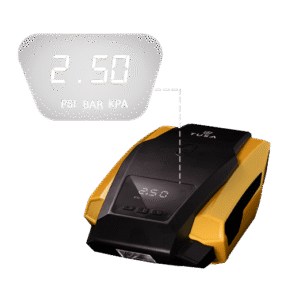 TUSA Digital Car Tyre Inflator with LED Light (Yellow)